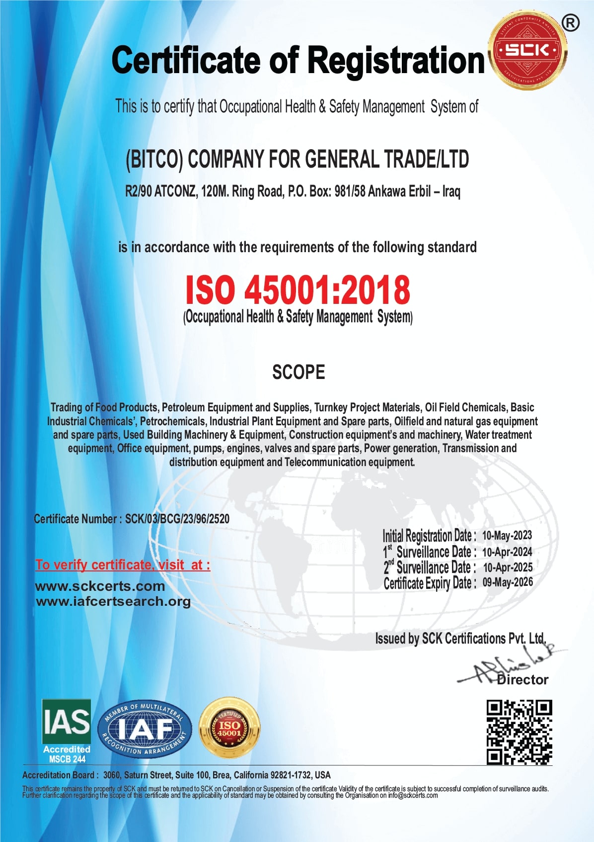 Accreditation, Certification, and Awards | BITCO